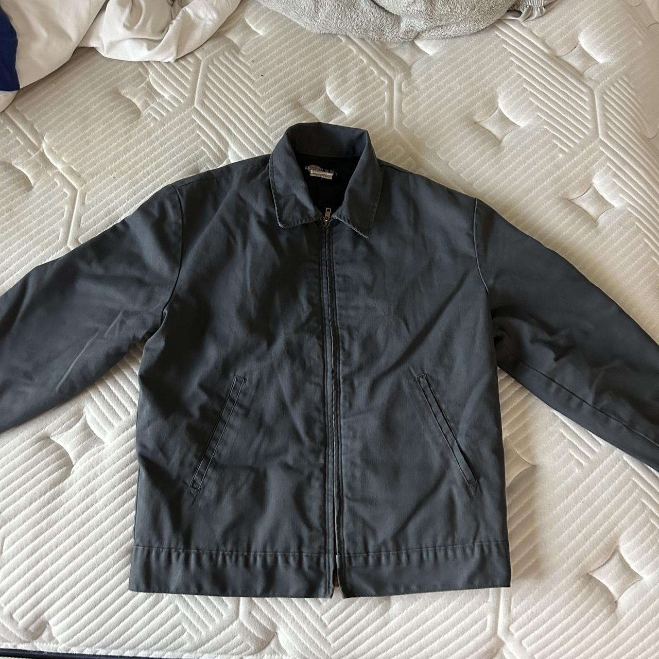 Dickies workwear jacket charcoal gray Size M... - Depop