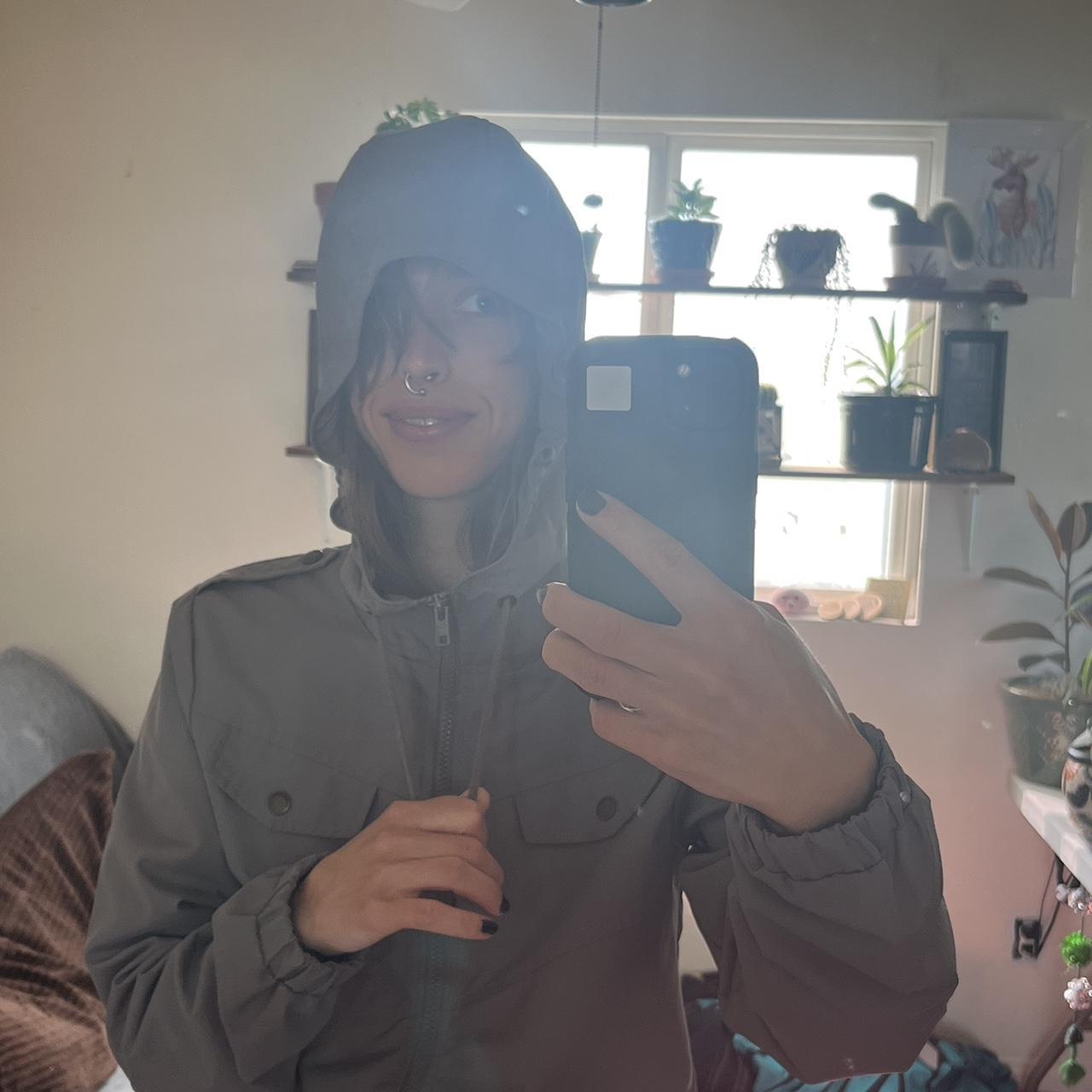 Volcom lightweight grey rain jacket #rainjacket... - Depop