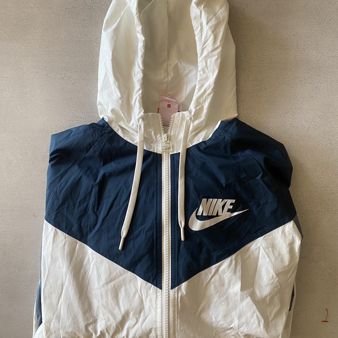 multi-colored nike windbreaker, lightly used. - Depop