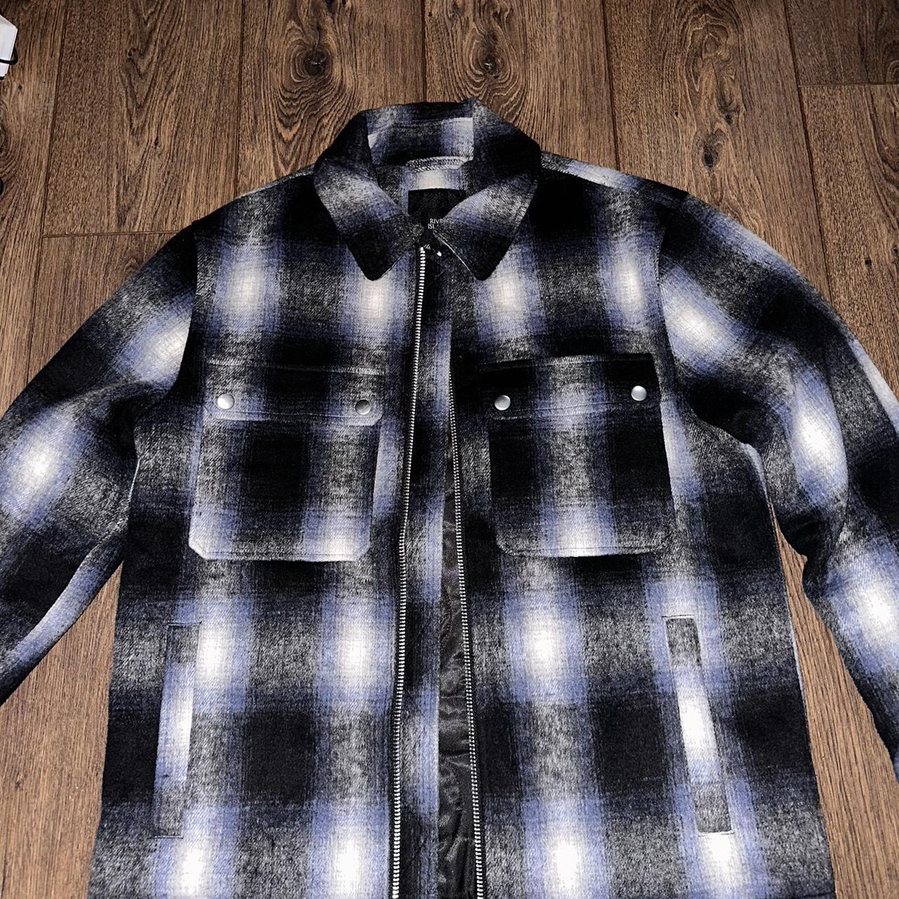 River island checked jacket condition 10/10 been... - Depop
