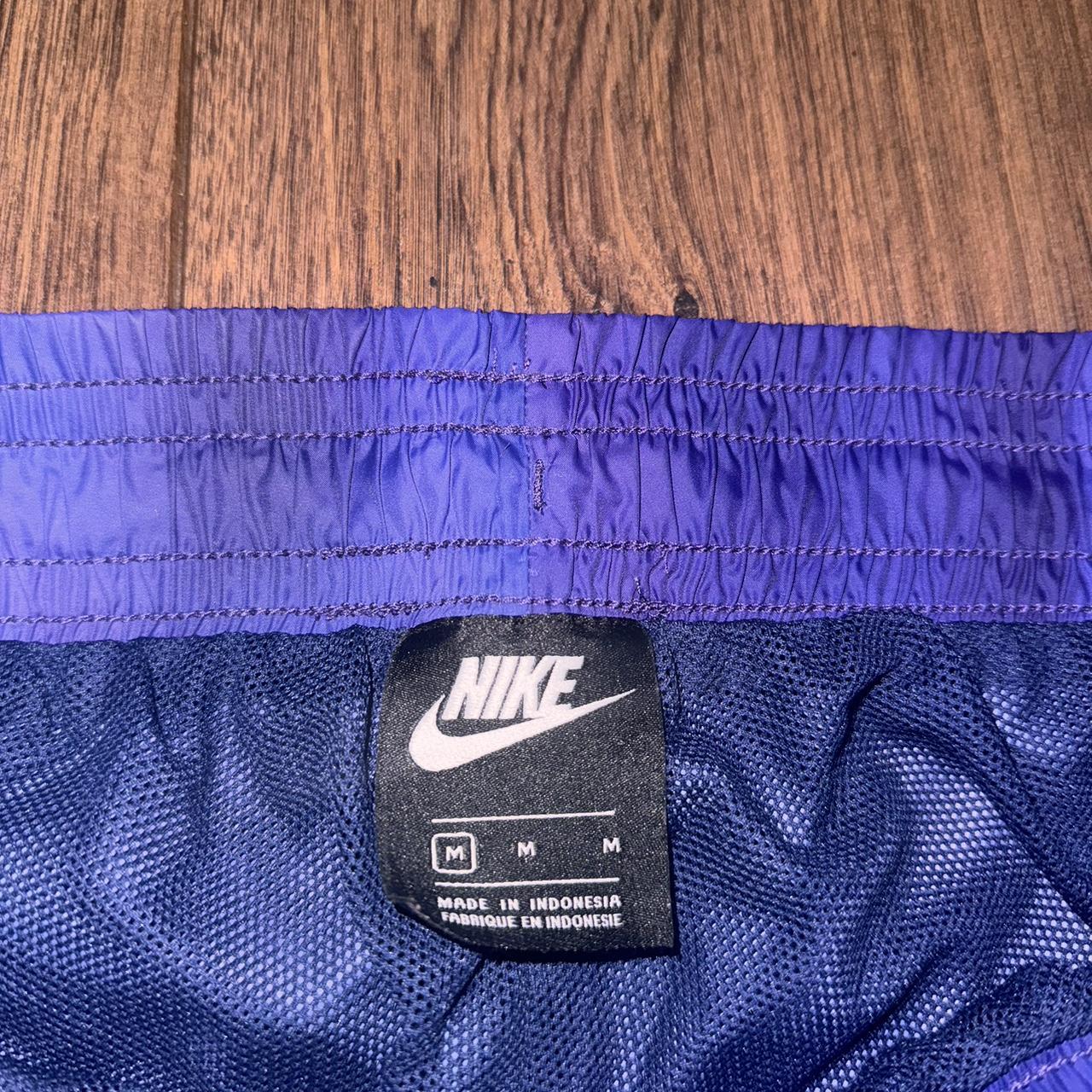 Nike Purple Nylon bottoms size M Condition 10/10... - Depop