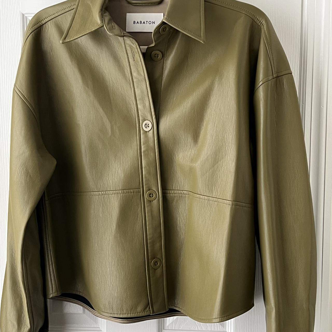 Aritzia Babaton Pelli Hip Shirt Jacket. Originally $148 - Depop