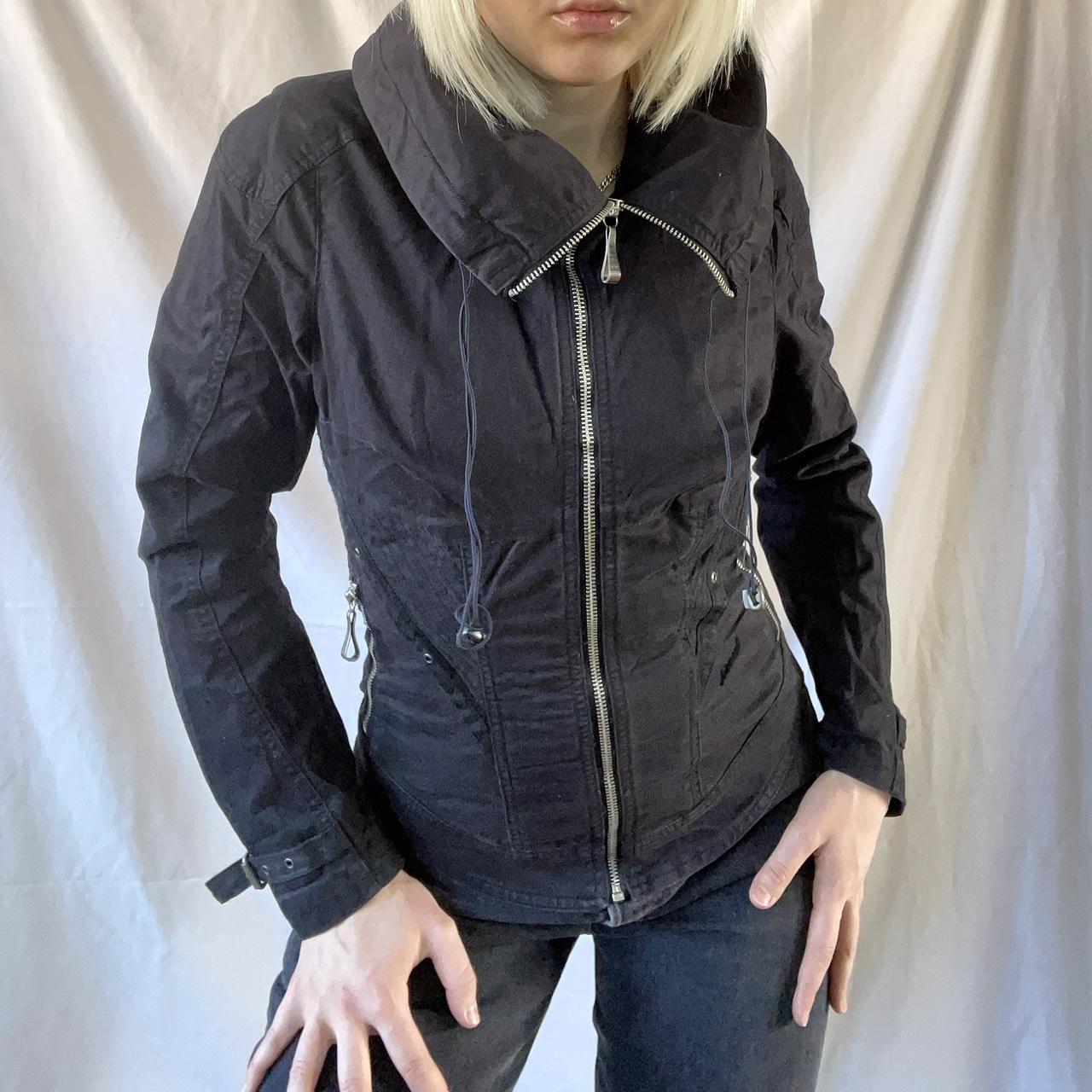 Diesel Women's Black Jacket | Depop