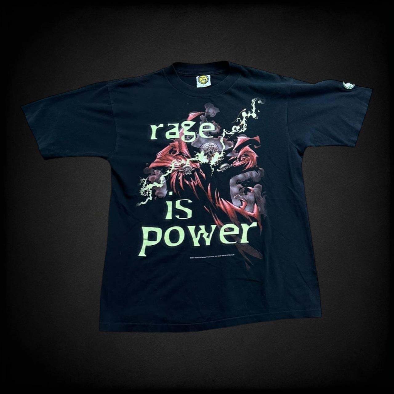 Vintage spawn Rage Is Power T-shirt streetwear!... - Depop