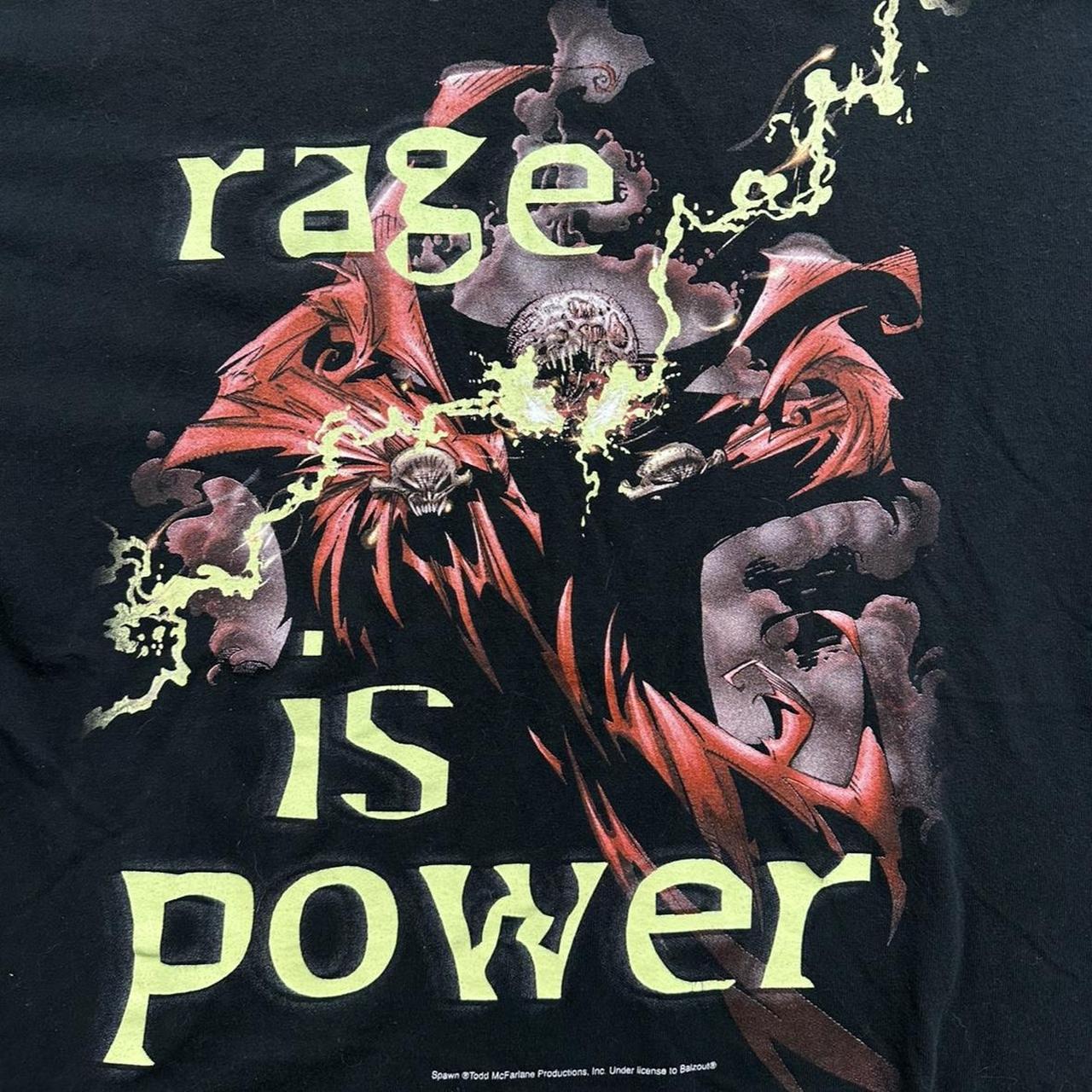 Vintage spawn Rage Is Power T-shirt streetwear!... - Depop