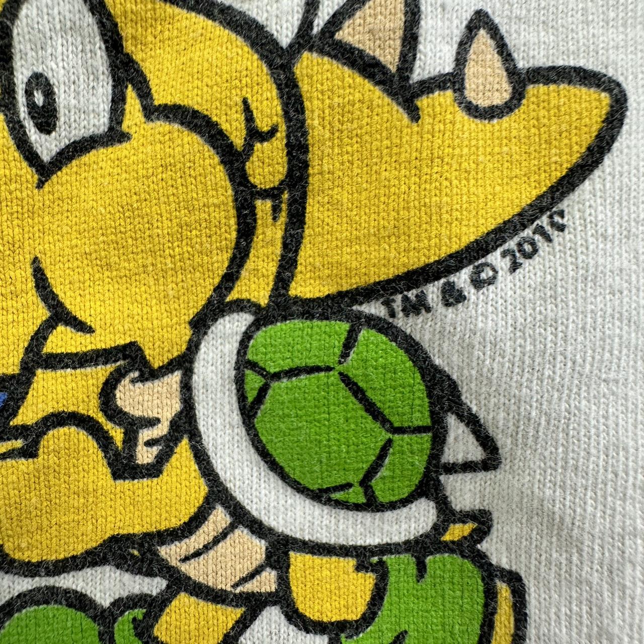 Vintage Y2K White and multi-coloured Super Mario... - Depop