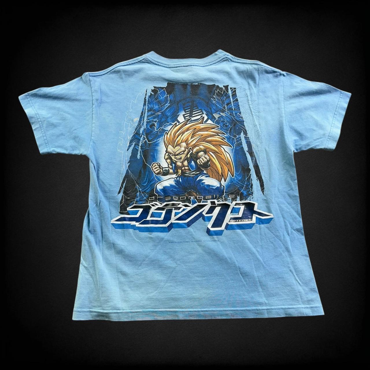 Vintage RARE 2002 Dragon Ball Z Gotenks blue Graphic... | Depop