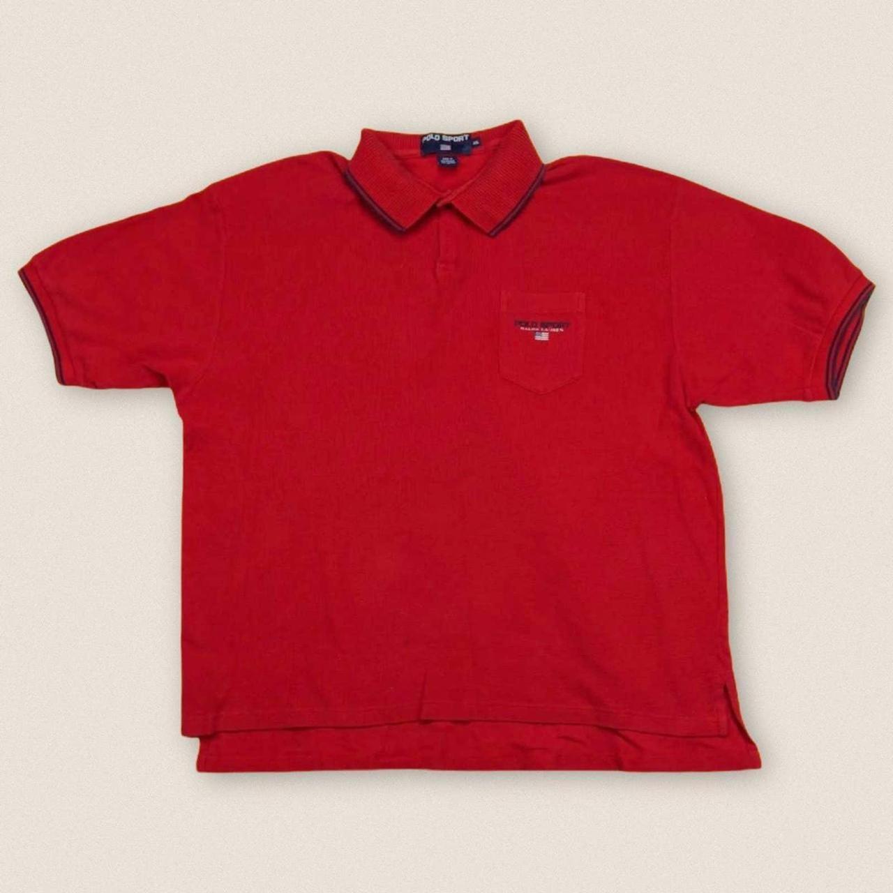 Polo Sport Men's Red Polo-shirts | Depop