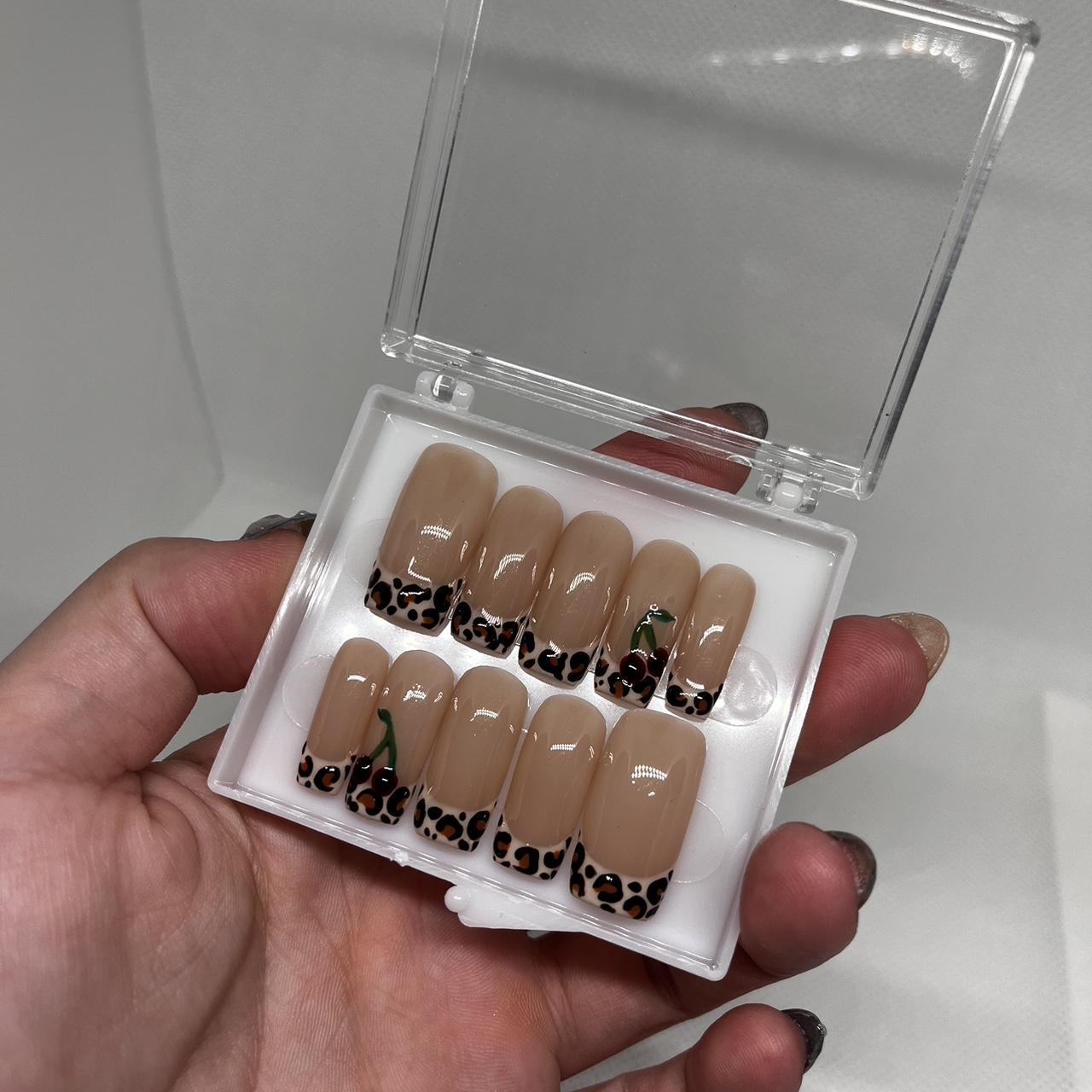 Custom press on nails done by me🤍 These are a size... - Depop