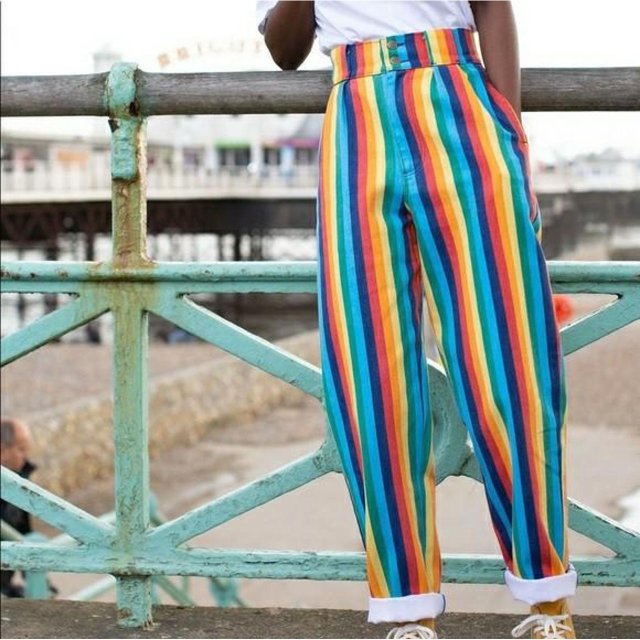 Lucy and Yak Rainbow Addison pants I bought these... - Depop