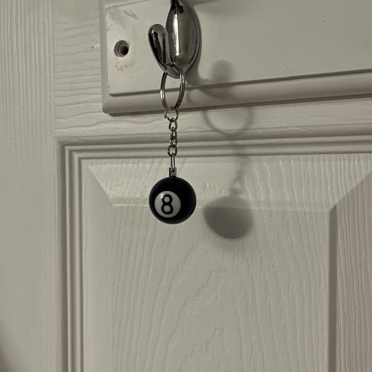 Y2K 8 ball key ring Perfect for ‘keys on the belt’... - Depop