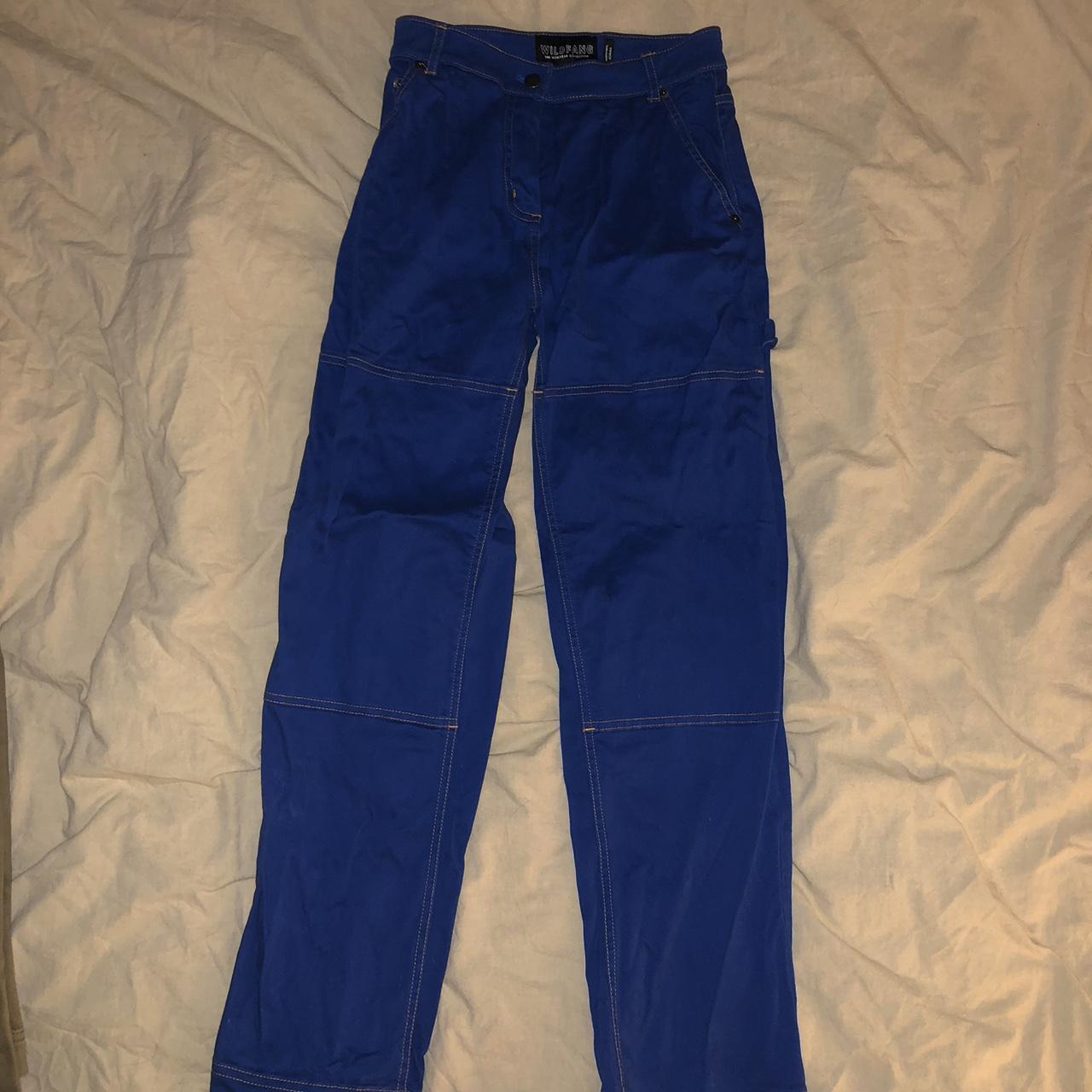 Wildfang Essential Work Pant in an amazing BLUE... - Depop