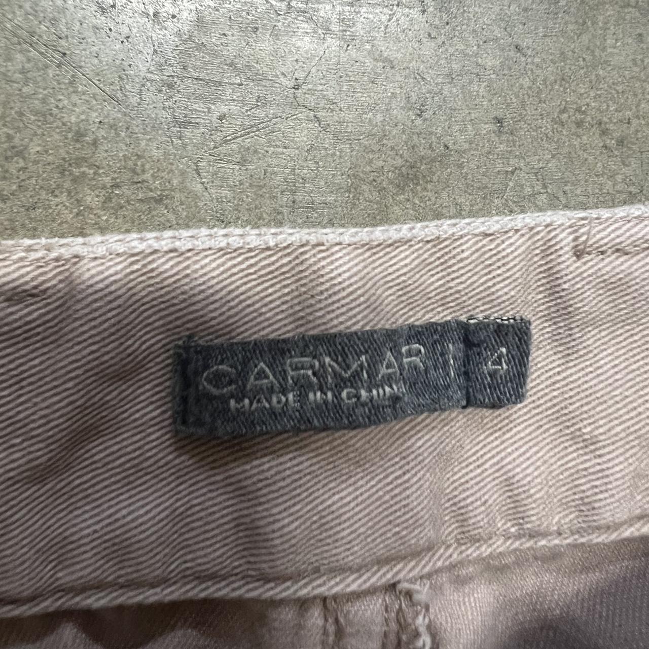 LF CARMAR size 4 high waisted light pink distressed... - Depop