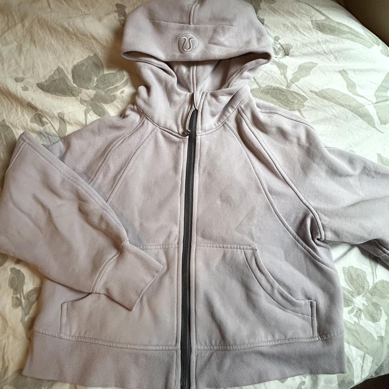lululemon lavender scuba full zip size xs/s. Small... - Depop