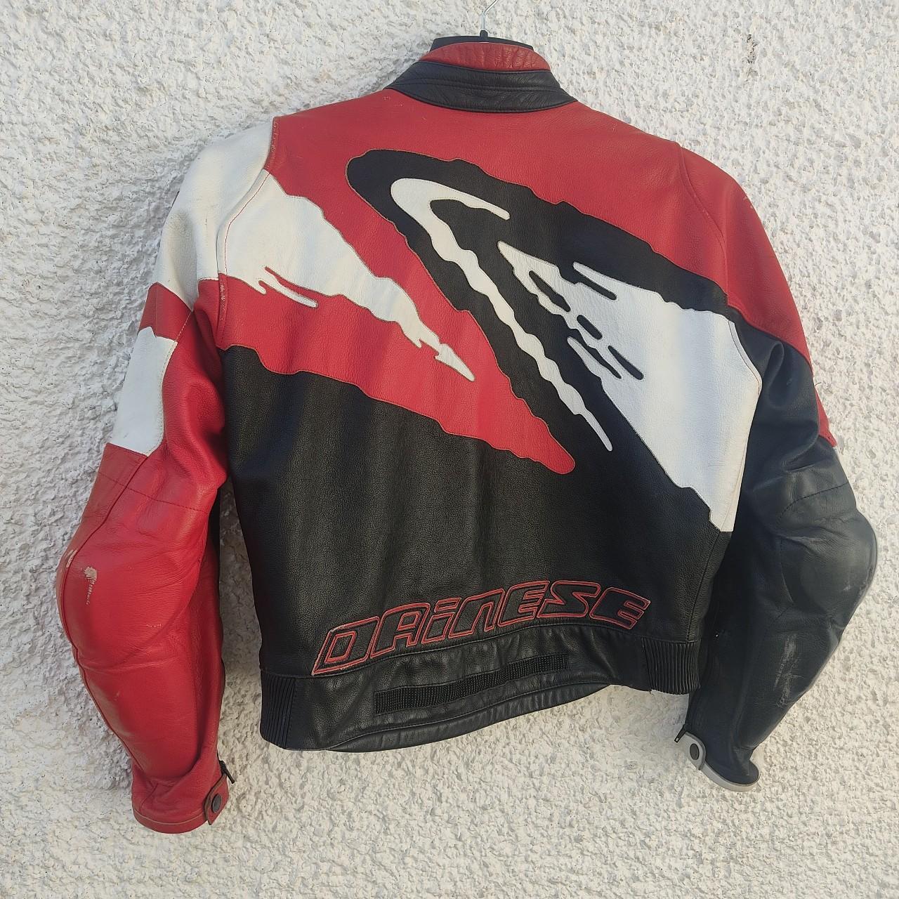 Dainese Vintage Leather Motorcycle Jacket - Made... - Depop