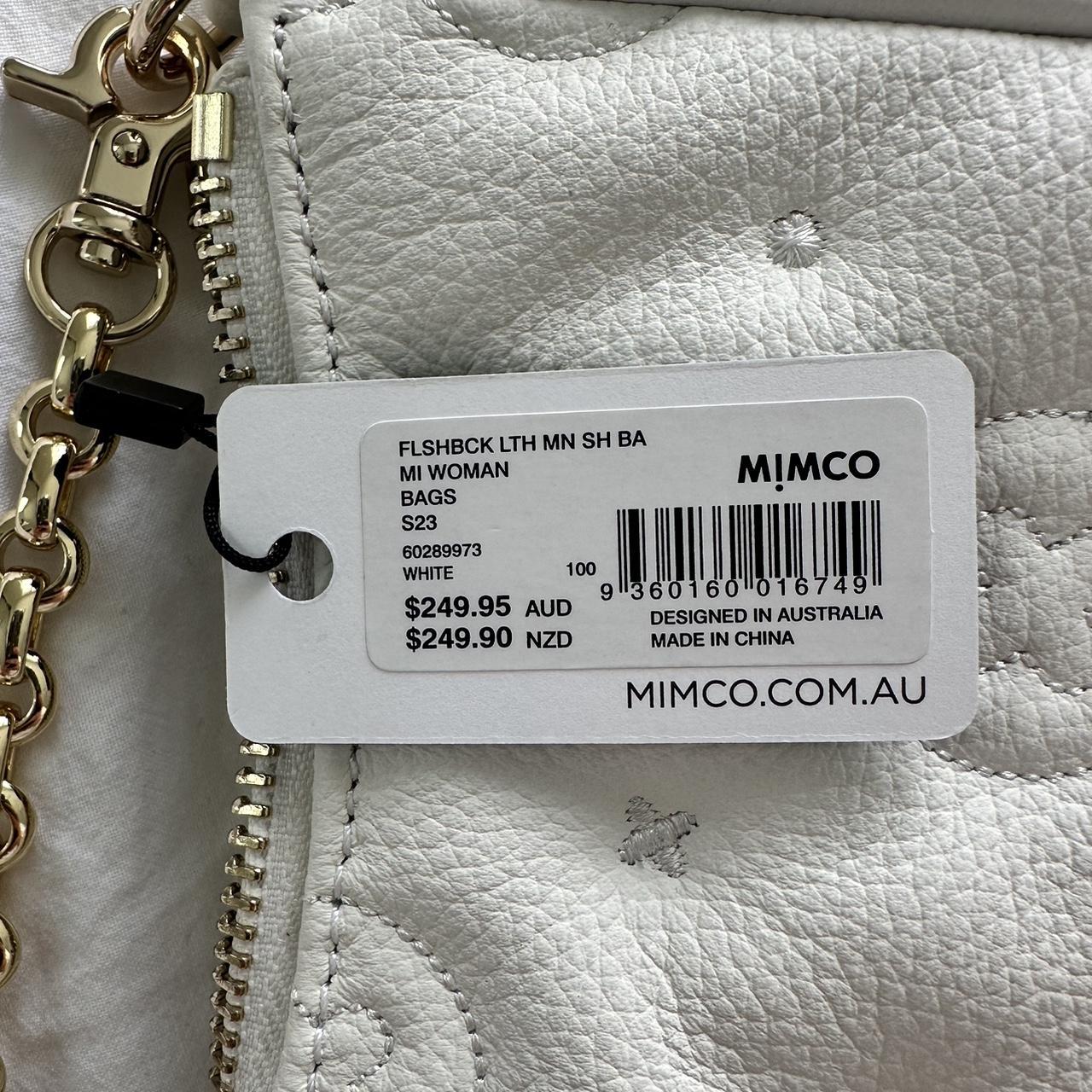 Mimco Flashback Leather Mini Bag (White) Brand new... - Depop