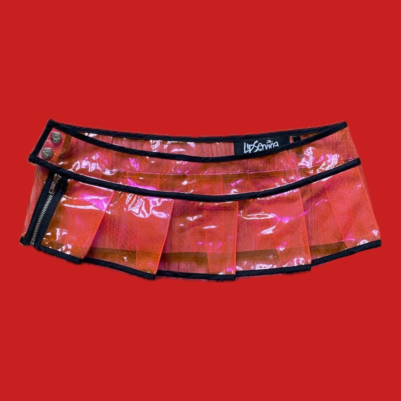 RARE lip service pink pvc micro mini rave skirt 💌... - Depop