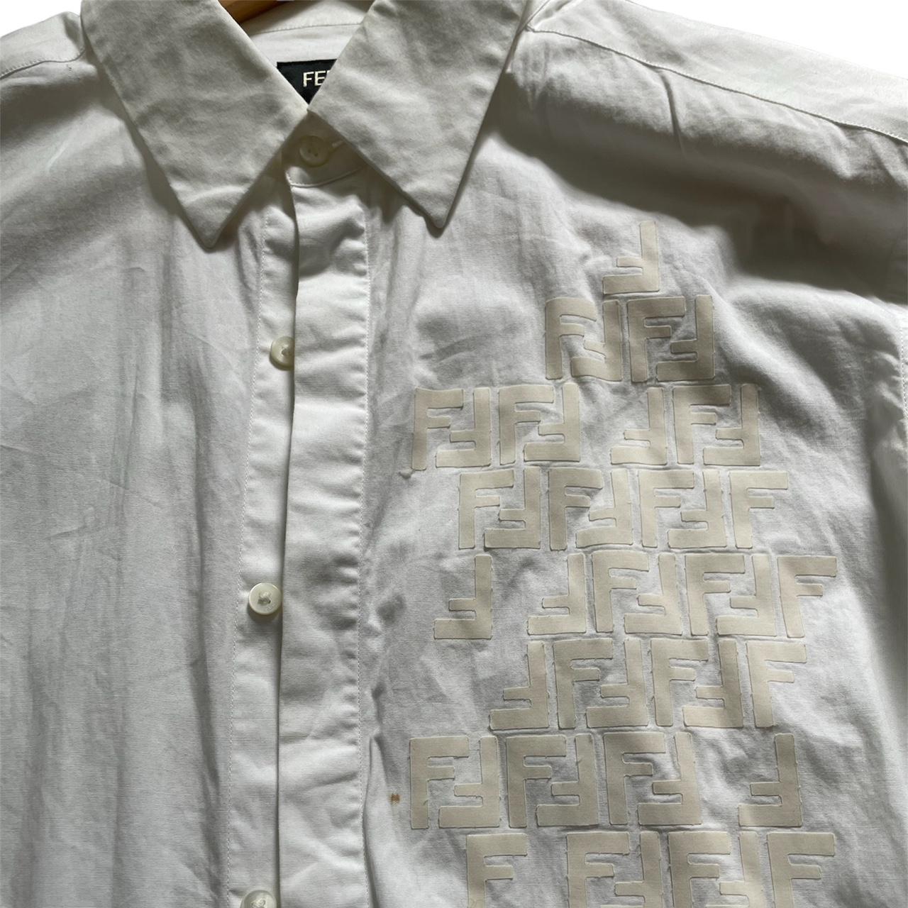 Fendi Monogram Print Button Up Good Condition Size :... - Depop