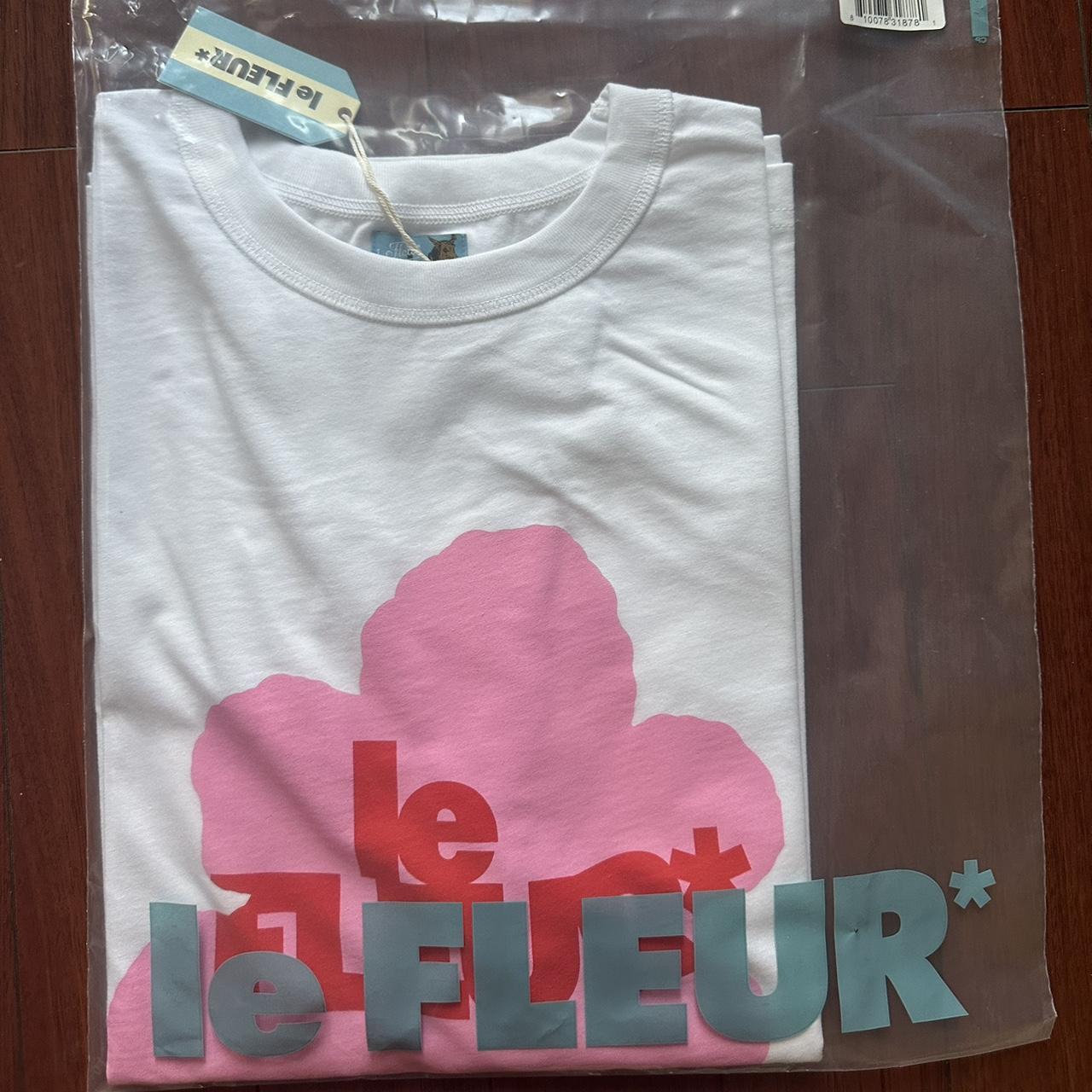 Golf le Fleur pink flower tee, worn by Tyler in his... - Depop