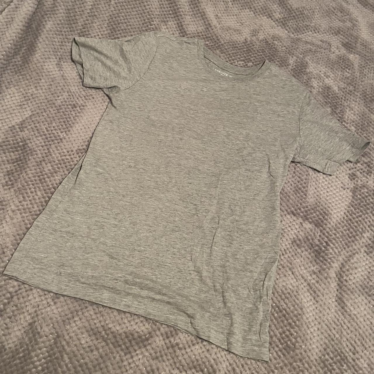 Forever 21 light grey basic t shirt Light weight... - Depop