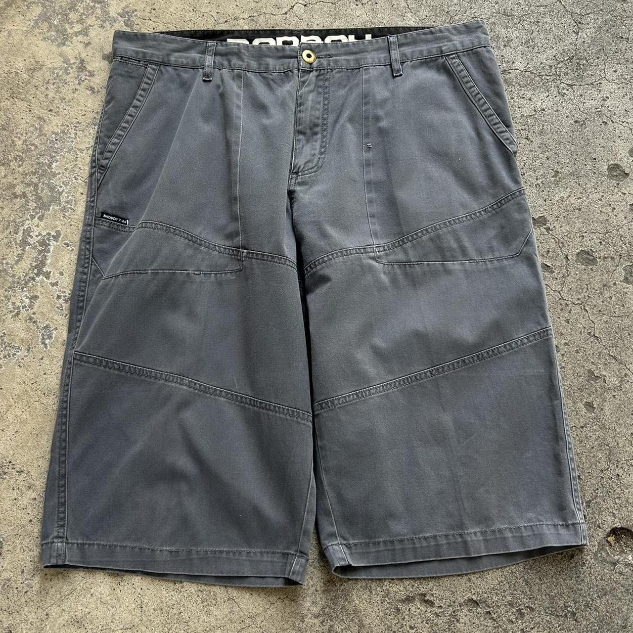 vintage y2k 2000’s baggy Bad Boy Cargo Jorts Shorts... - Depop