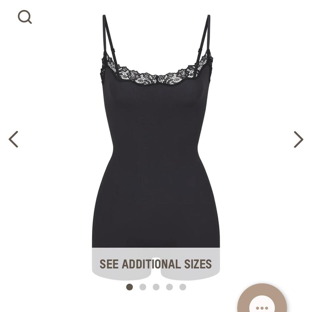 Gorgeous Skims black lace onesie valentines... - Depop