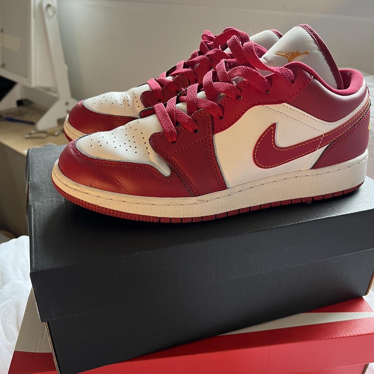 Cardinal red Jordan 1s 🐙 Worn a couple times only... - Depop