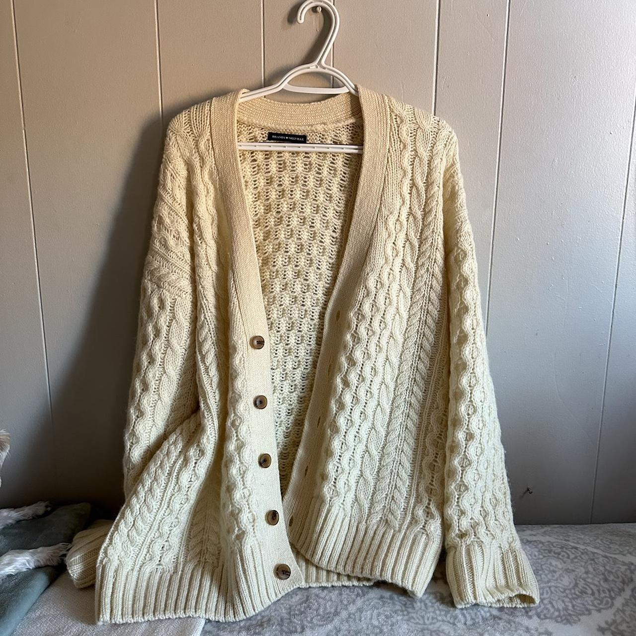 Women's Cream Cardigan | Depop