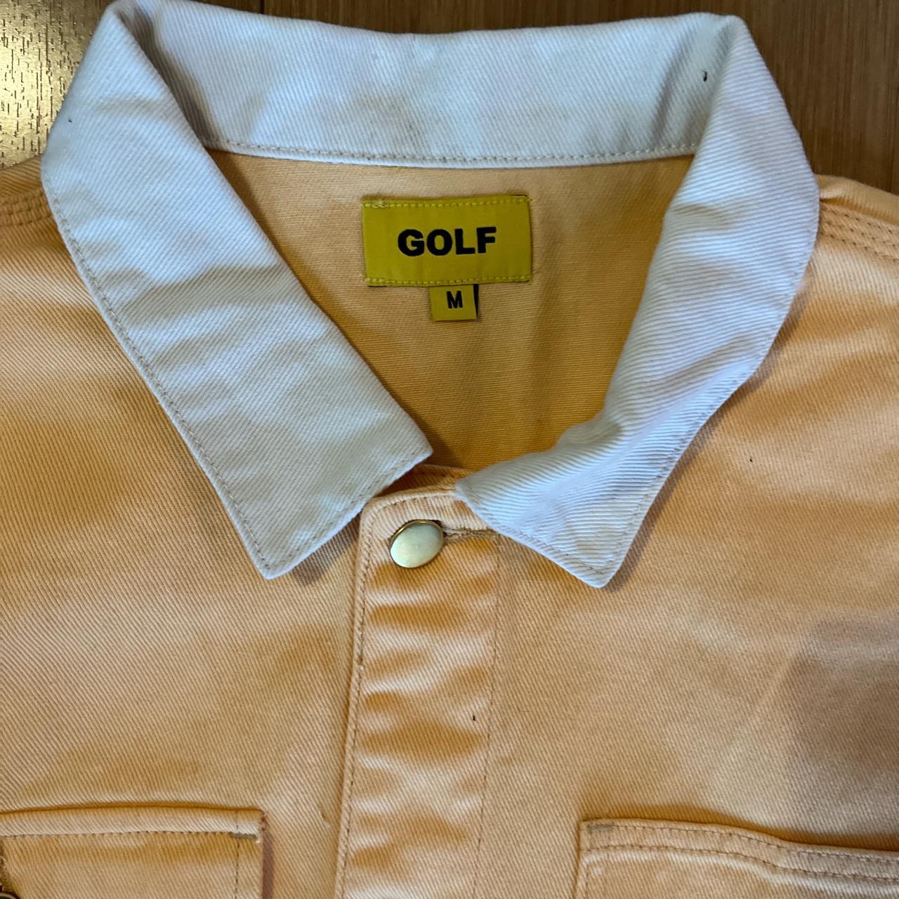 Golf Wang Men's Tan and Cream Jacket | Depop