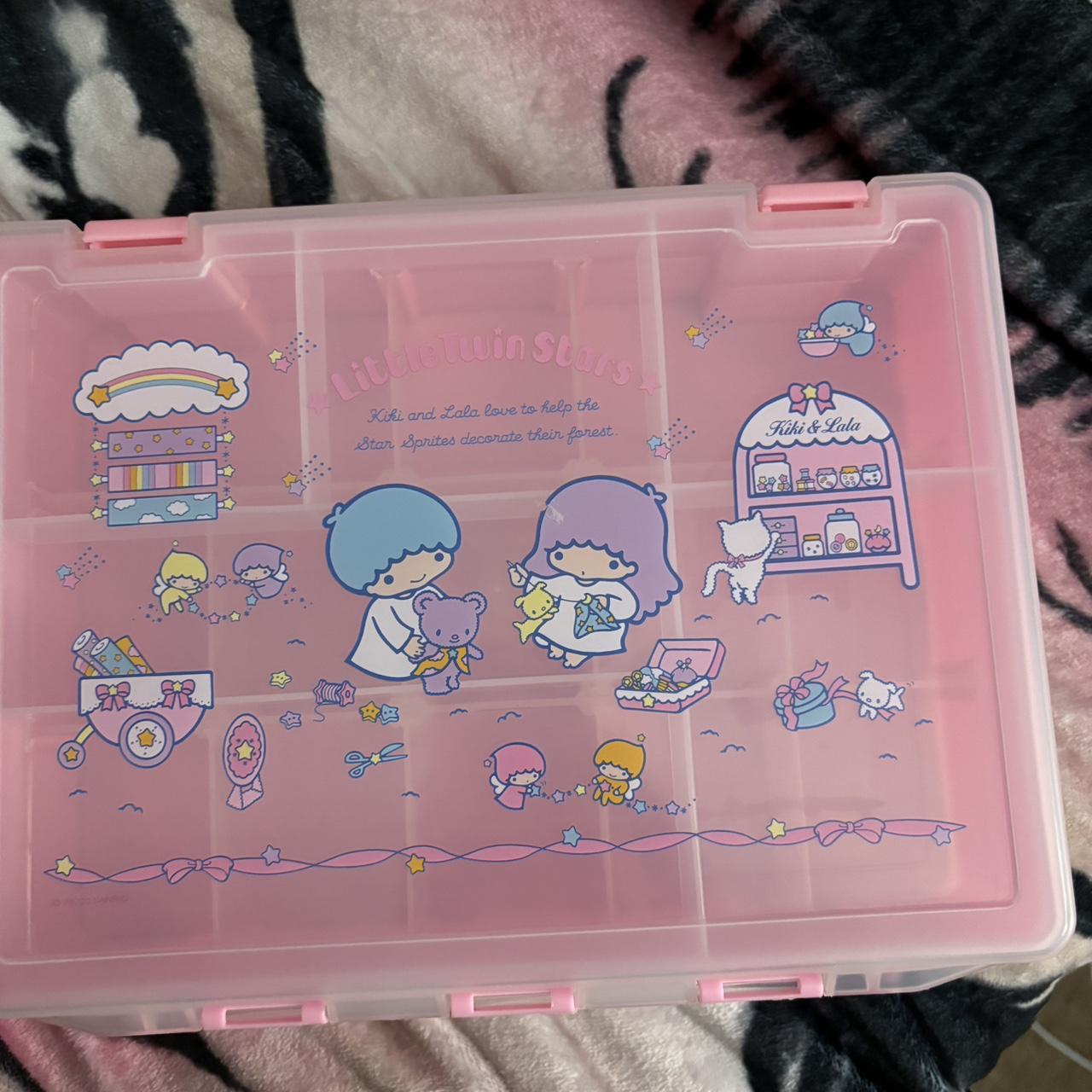 sanrio little twin stars storage container for beads... - Depop