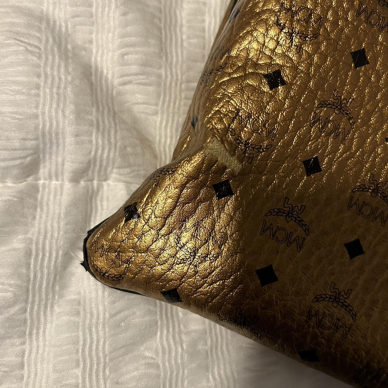-MCM GOLD CROSSBODY -Negotiable price - Depop
