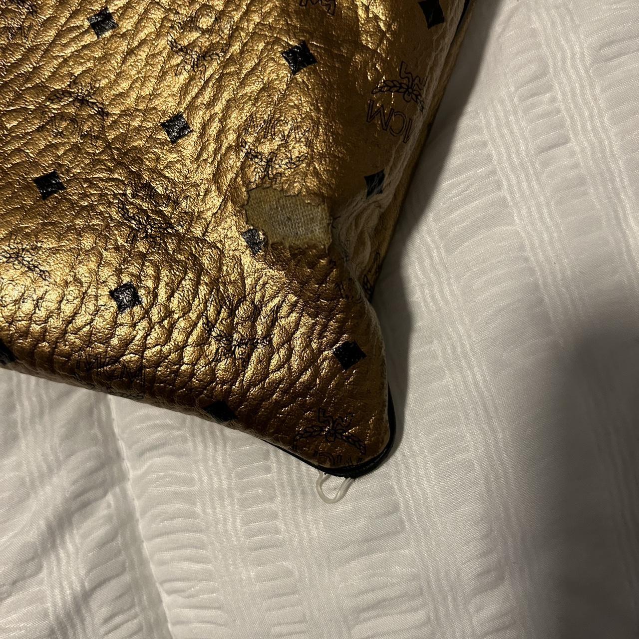 -MCM GOLD CROSSBODY -Negotiable price - Depop