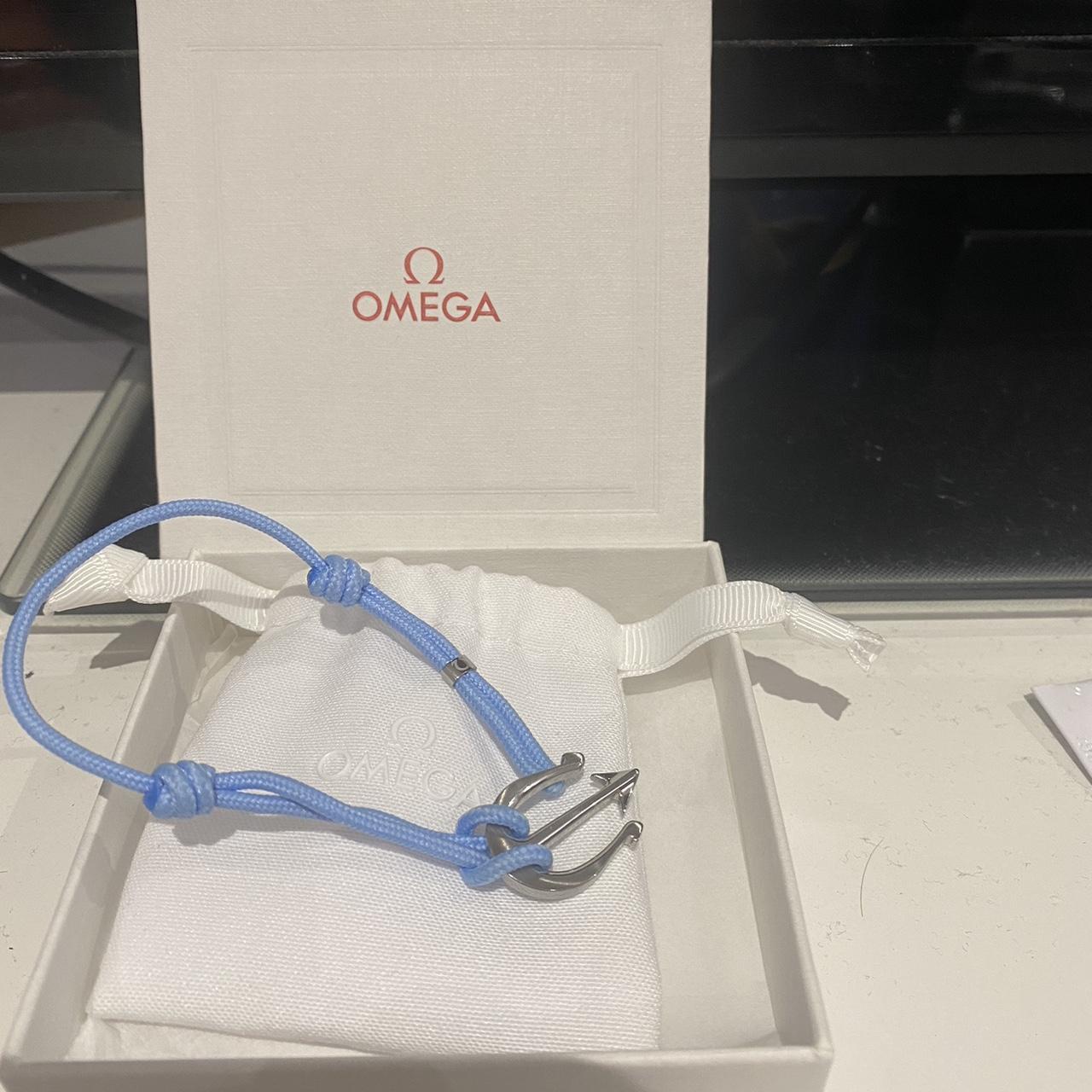 Omega seamaster blue bracelet , summer blue cord... - Depop