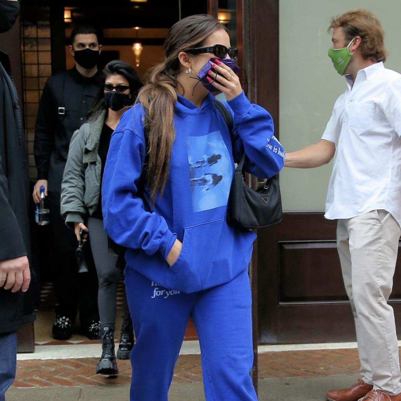 kourtney kardashian addison rae hoodie worn a few... - Depop