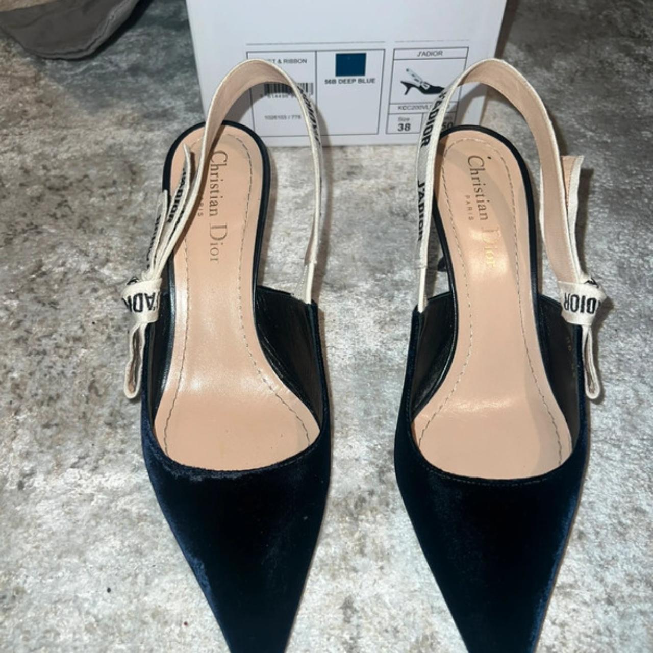 Dior J'adior Escarpins a luxurious deep blue... - Depop