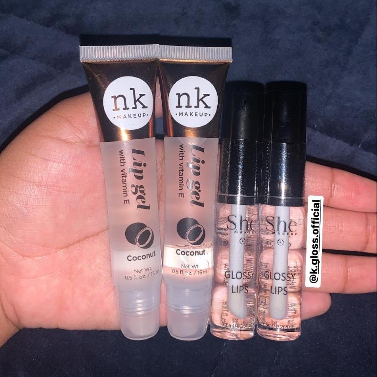 🤎🥥 ~ NK MAKEUP COCONUT OIL LIP GELS + CLEAR... - Depop