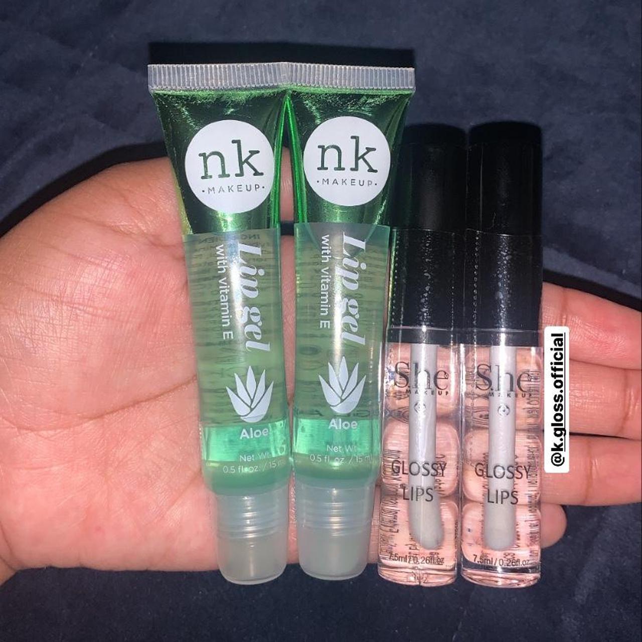 💚 ~ NK MAKEUP ALOE VERA LIP GELS + CLEAR LIPGLOSSES... - Depop