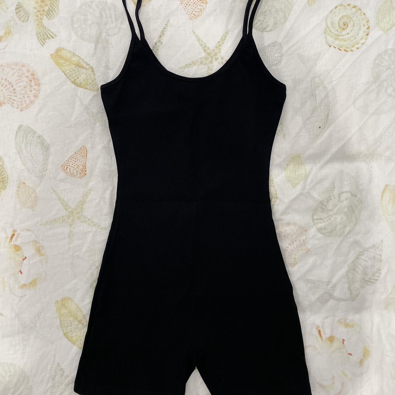 Meshki Alexis Ribbed Cami Playsuit (Size L) - Depop
