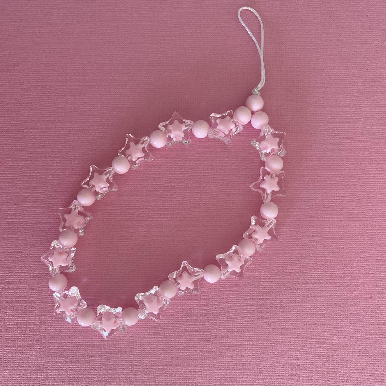 Pink star 💫 phone charm, perfect for your hand to go... - Depop