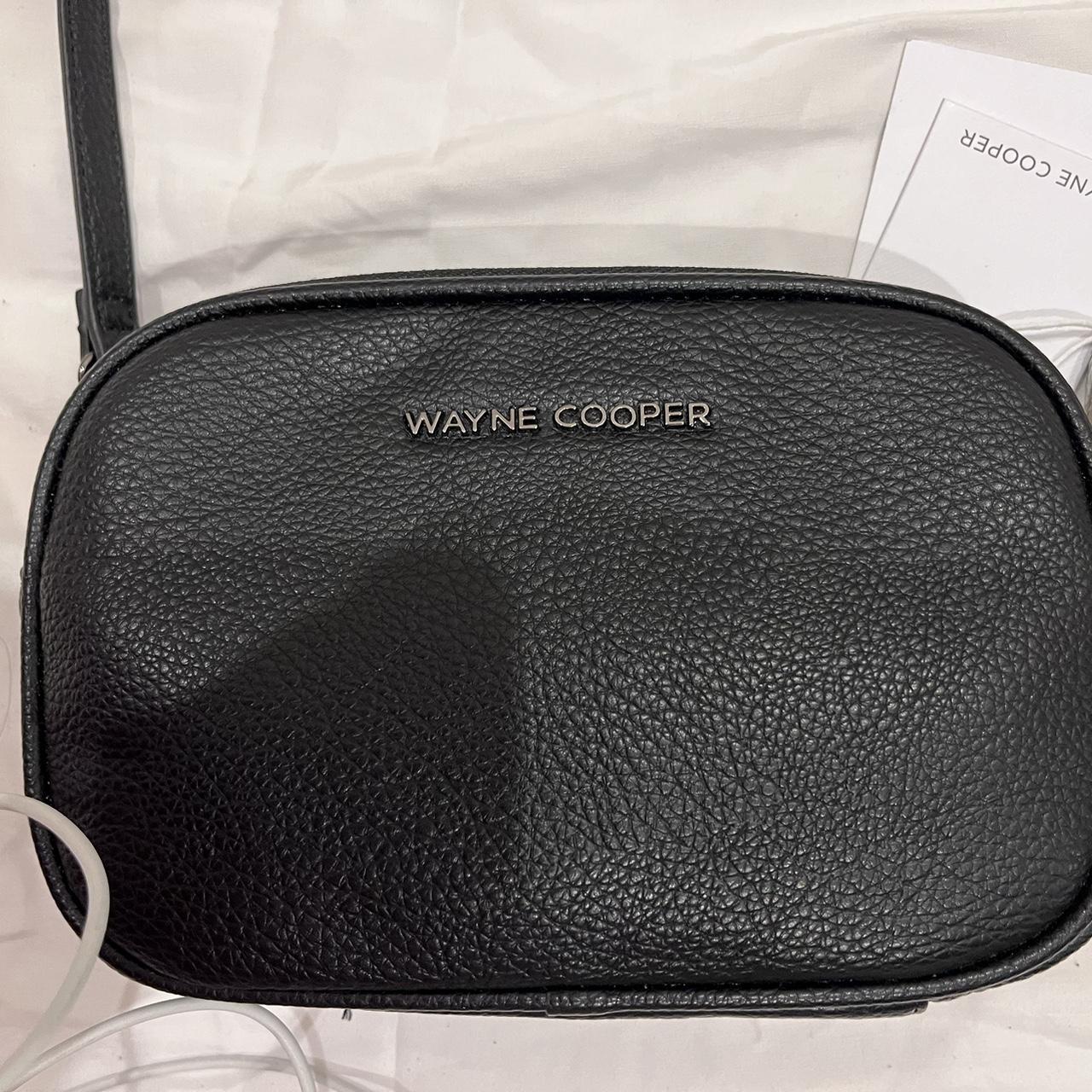 Black and silver studded crossbody bag from WAYNE... - Depop