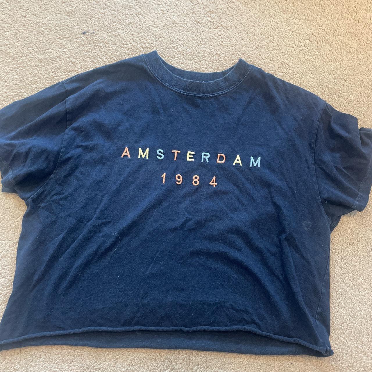 Brandy Melville John gatt Amsterdam cropped tshirt - Depop