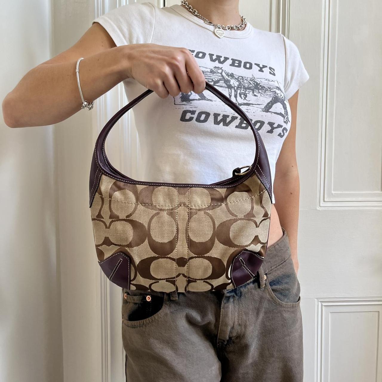 Vintage Coach Monogram Shoulder Bag Iconic bag!... - Depop