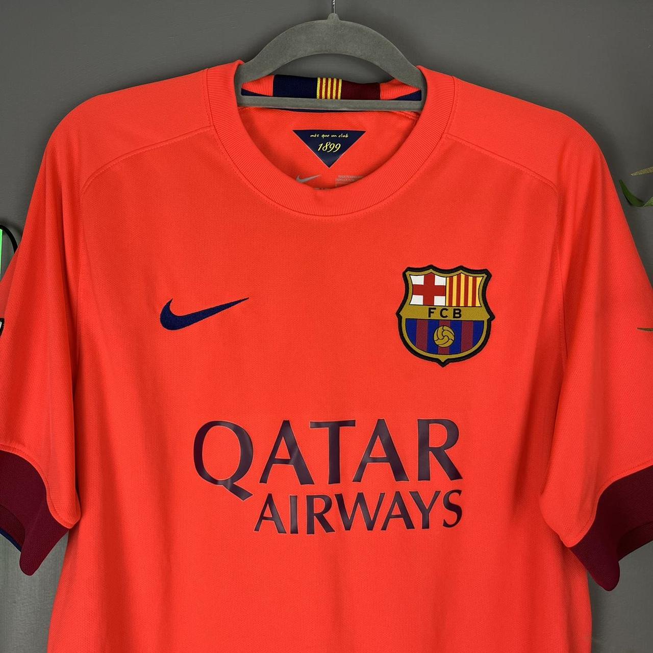 Barcelona Away Football Shirt 2014/15 Nike Size... - Depop