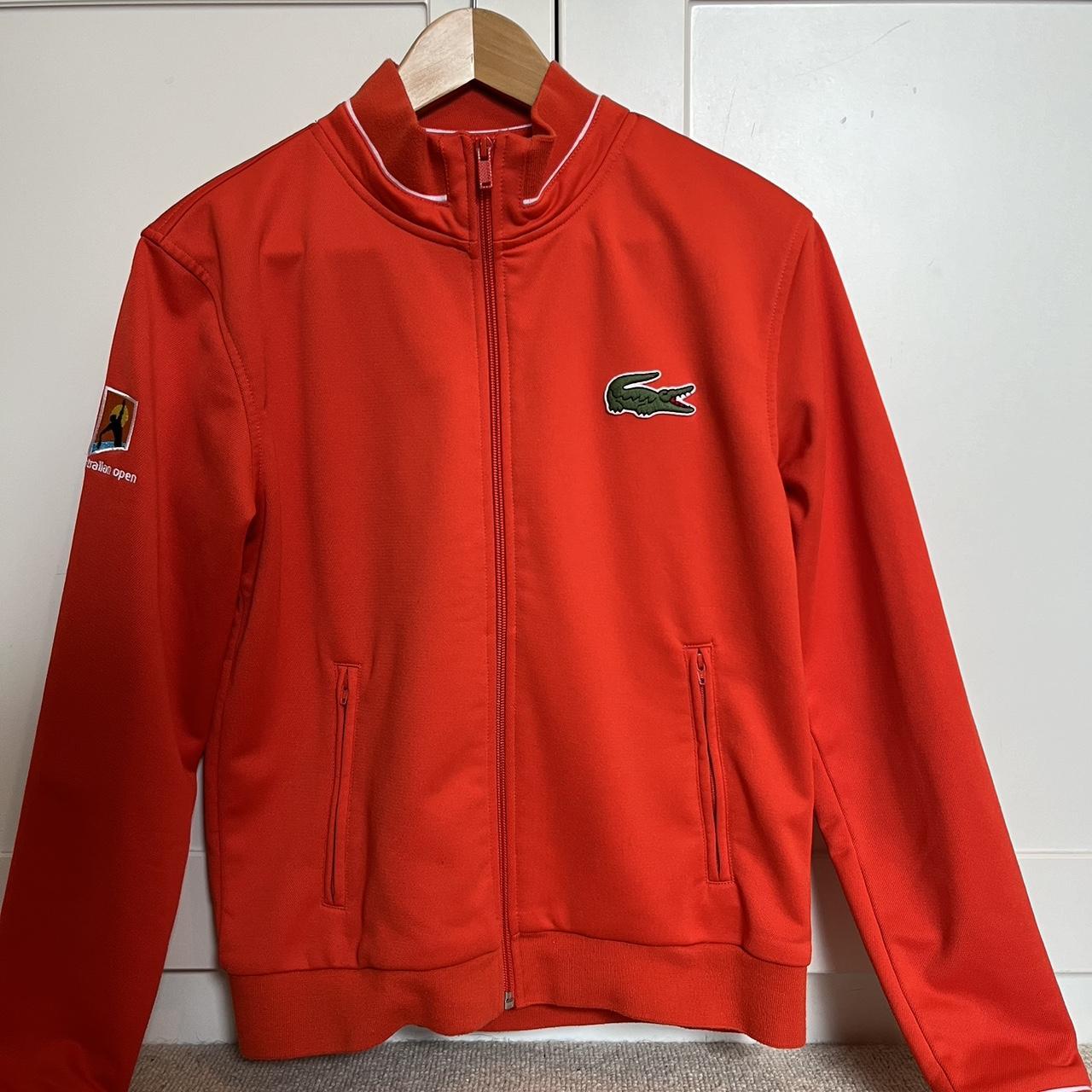 🔴Red Lacoste Australian Open jacket 🔴Patches... - Depop