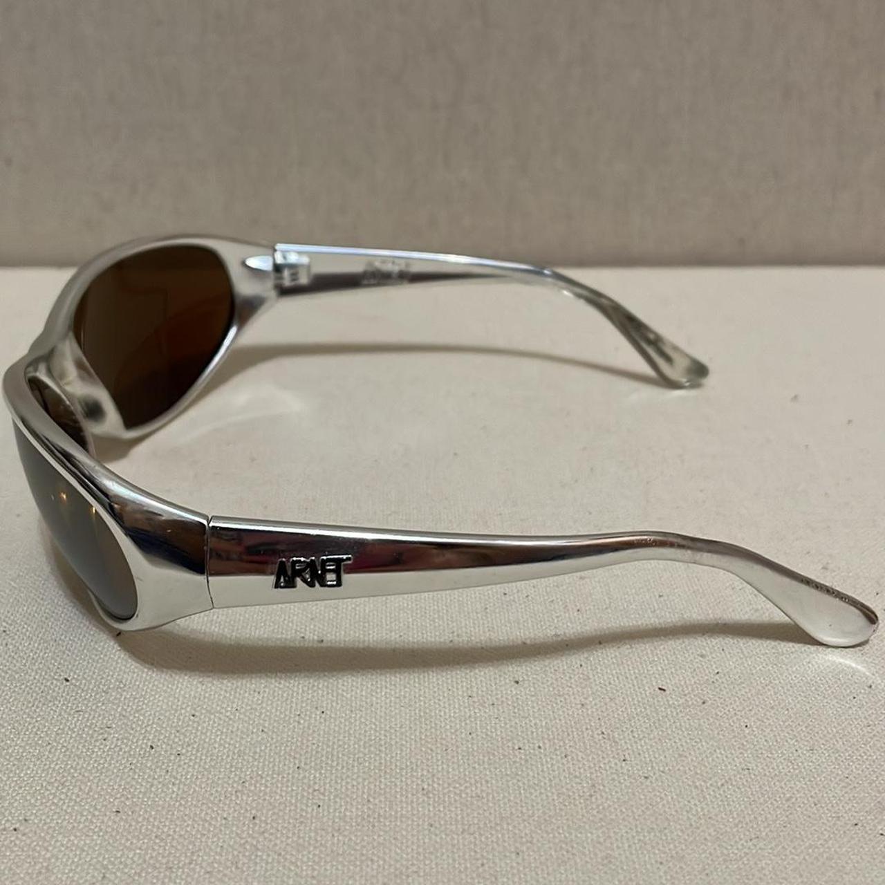 Vintage arnet arnette chrome raven sunglasses! Rare... - Depop