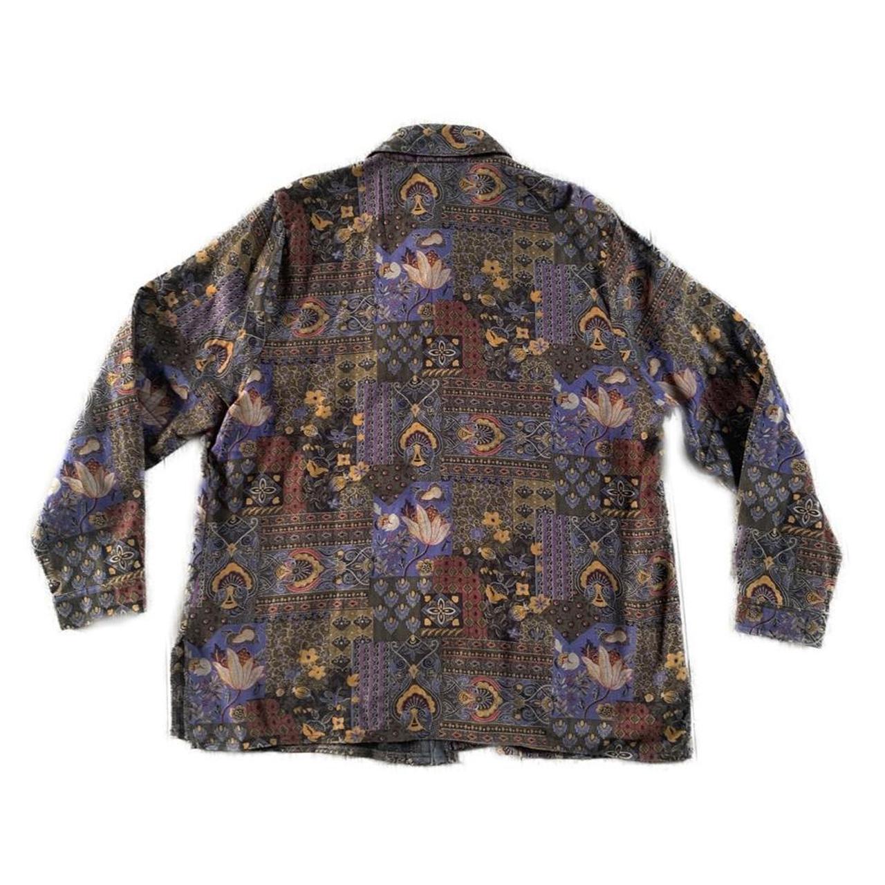 🌜Vintage Abstract Pattern Shirt 🌜It’s giving... - Depop