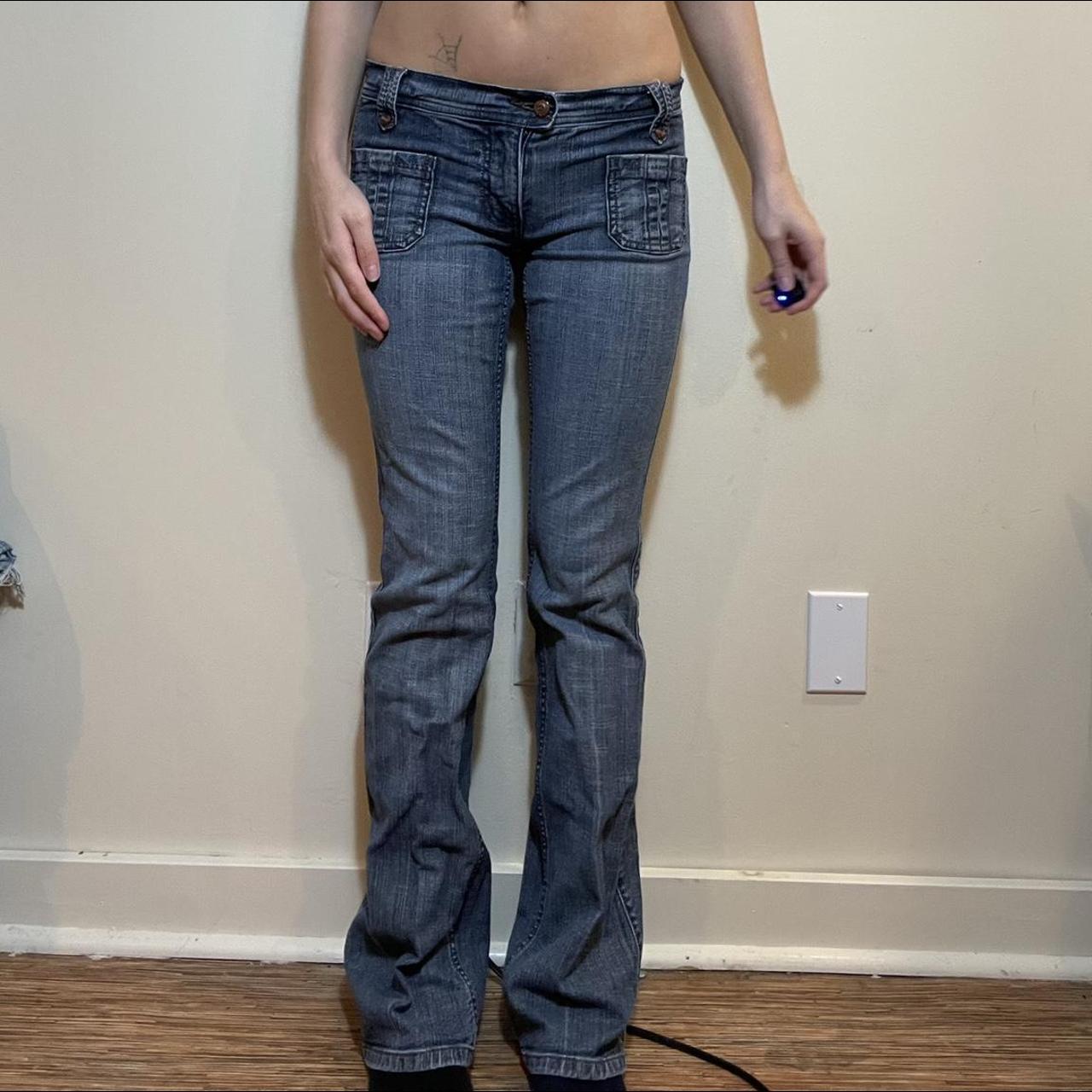 Bootcut 2000s low rise jeans! In good condition. Y2K... - Depop