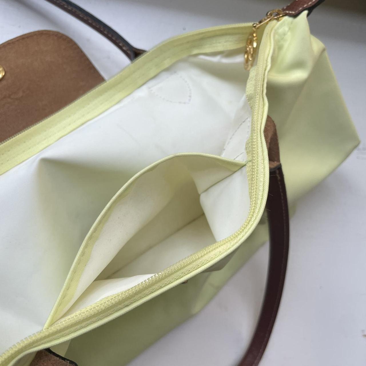 Small yellow Longchamp bag Super stained she’s been... - Depop