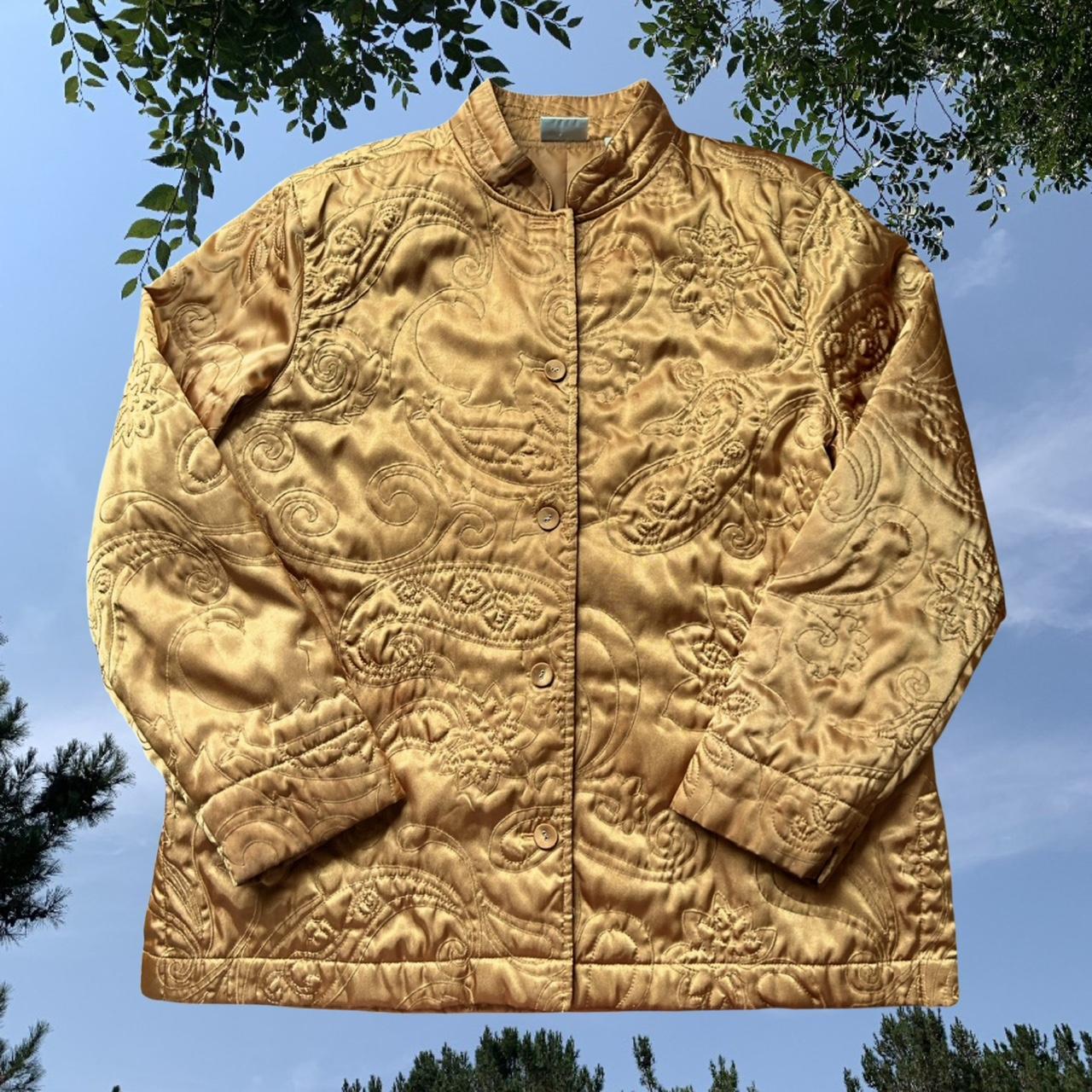 ⚜️Y2K GOLD BROCADE JACKET⚜️ • Absolutely gorgeous y2k... - Depop