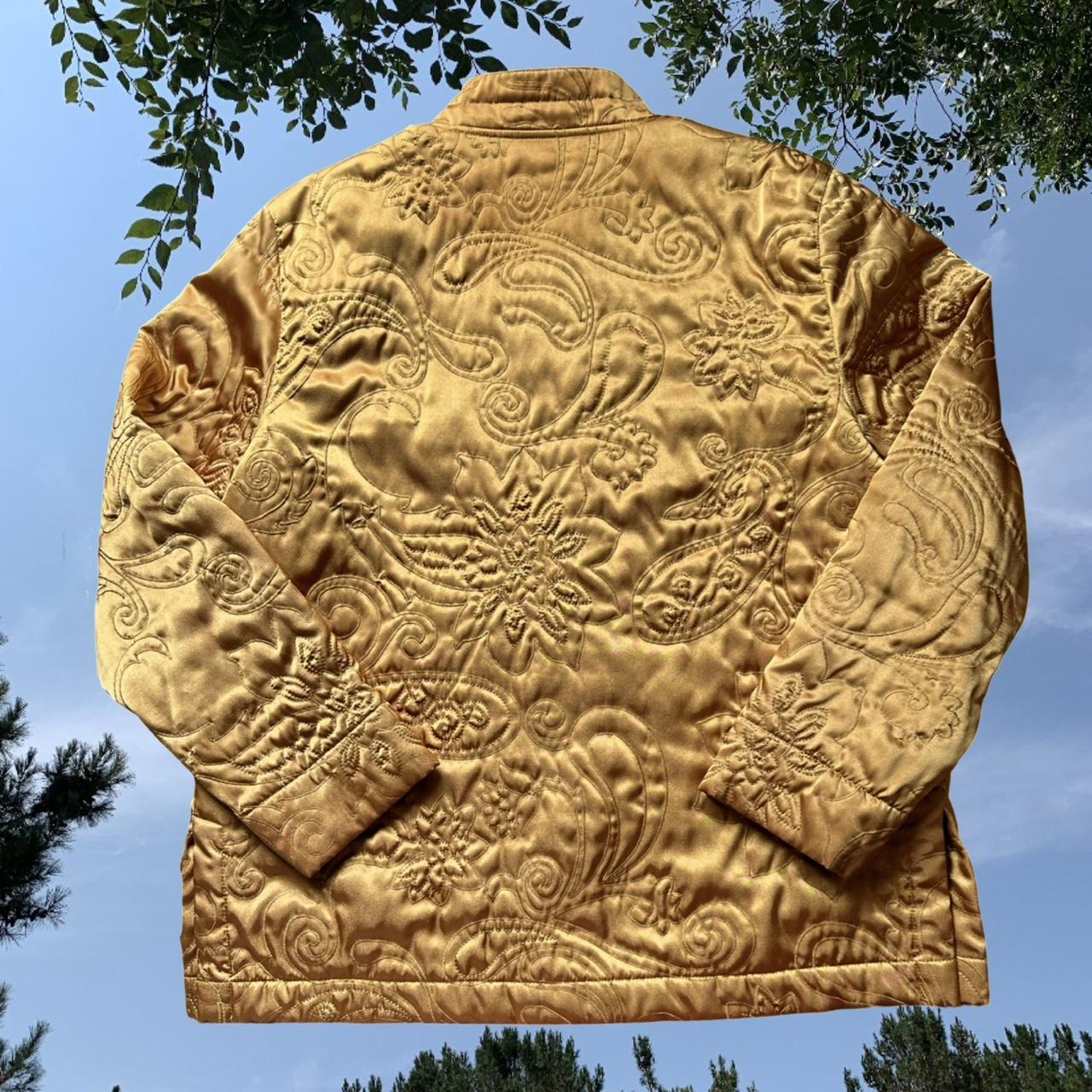 ⚜️Y2K GOLD BROCADE JACKET⚜️ • Absolutely gorgeous y2k... - Depop